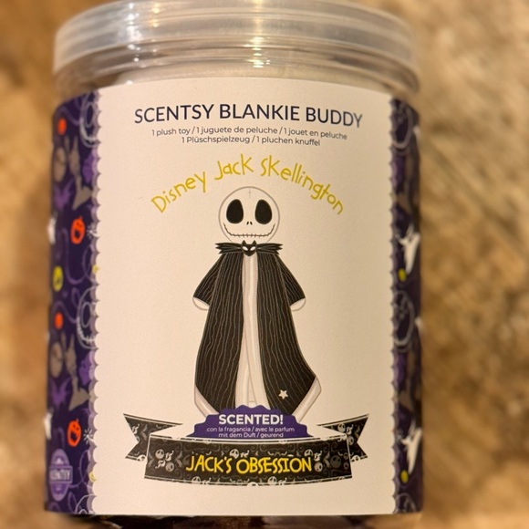 Toys | Disney Scentsy Jack Skellington Plush Skeleton Blankie Buddy ...
